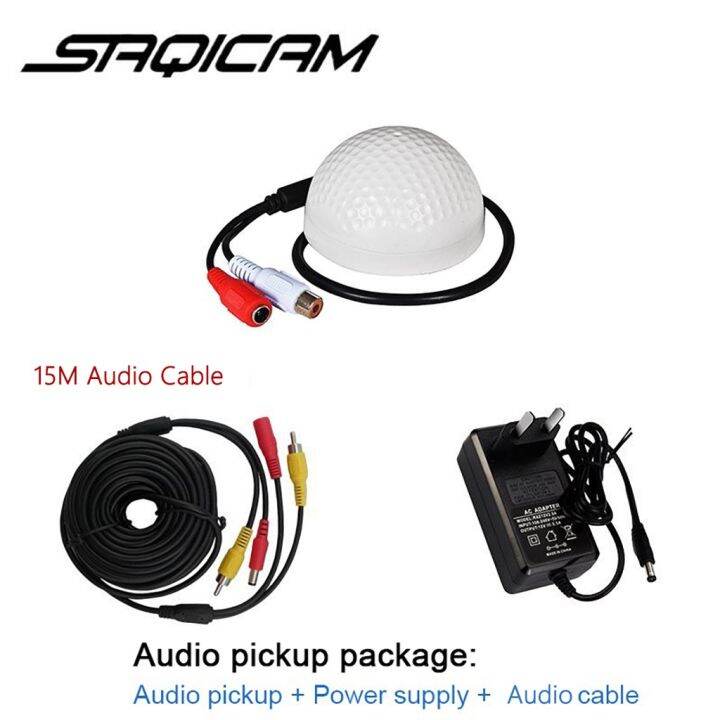 Saqicam Audio Monitoring MIC Sound Pickup Microphone for CCTV ... Saqicam Audio Monitoring MIC Sound Pickup Microphone for CCTV ...