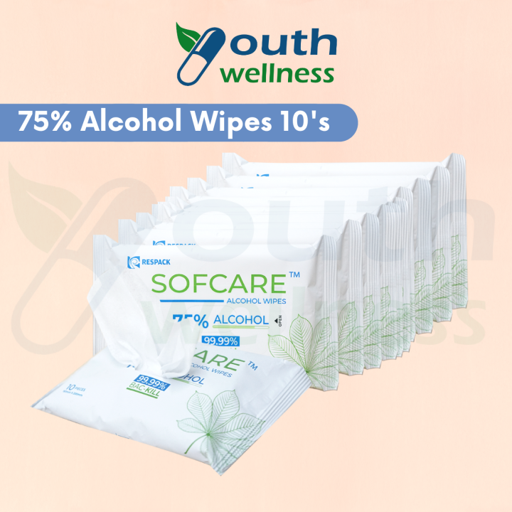 Sofcare Respack 75% Alcohol Wet Wipes 10's | Lazada