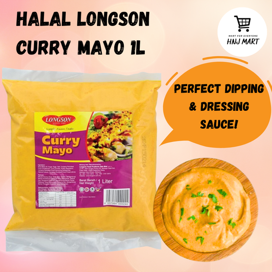 HALAL LONGSON CURRY MAYO 1L / DIPPING SAUCE / SALAD DRESSING | Lazada