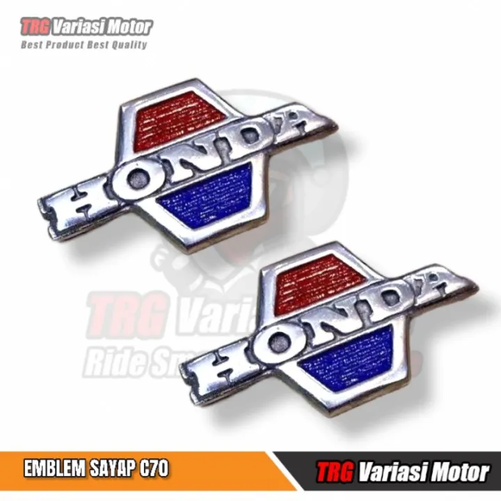 Emblem C70 Emblem Sayap C70 Bahan Alumunium TRG High Quality | Lazada ...