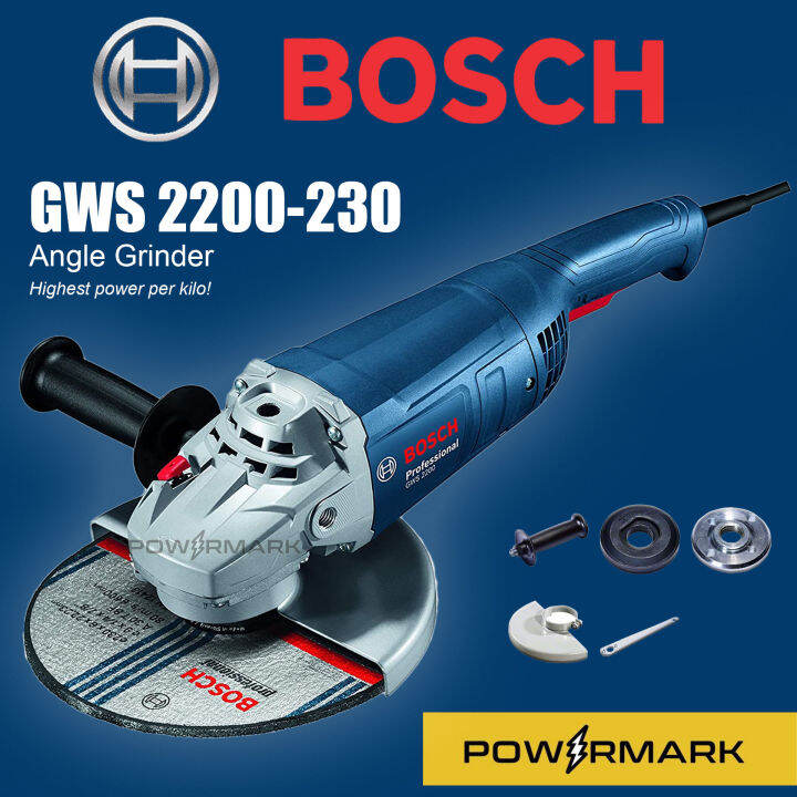 BOSCH GWS 2200-230 Professional Angle Grinder 220W [POWERMARK | BHD ...