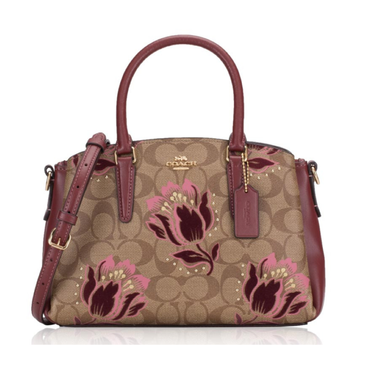 กระเป๋าถือ Coach แท้ ทรงถัง รุ่นใหม่ Coated canvas ลาย Signature และ ...