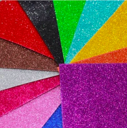 5 Sheets Ou Shang Eva Glitter Foam Sticker Sheet with Adhesive Sticker ...