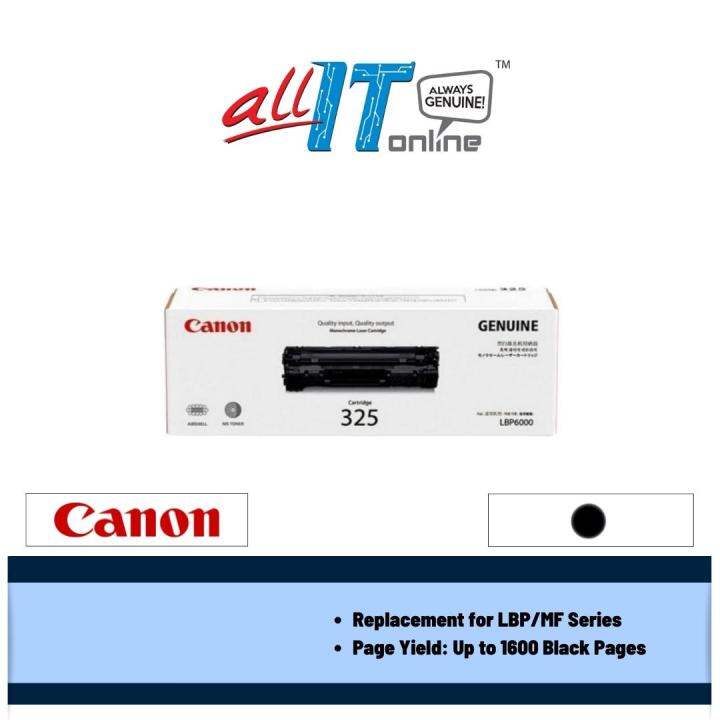Canon 325 1.6k Toner Cartridge (Black) | Lazada