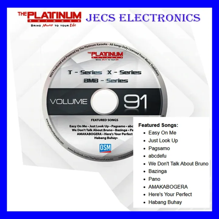 PLATINUM UPDATED CD VOLUME-91 FOR KAPITAN 2 & T40+ | Lazada PH