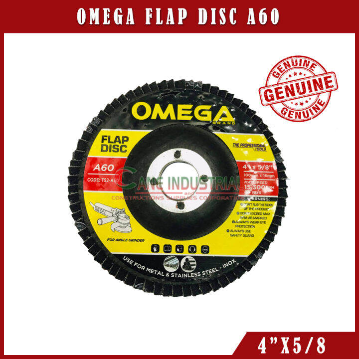 OMEGA Flap Disc 4"X5/8 | Lazada PH