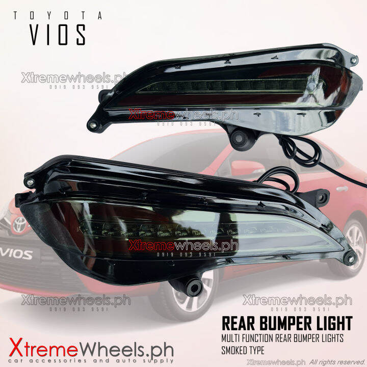 Toyota Vios All Variant 2019-2023 Smoke Type LED Rear Bumper Light Multi Function YE040 ( Vios J ...