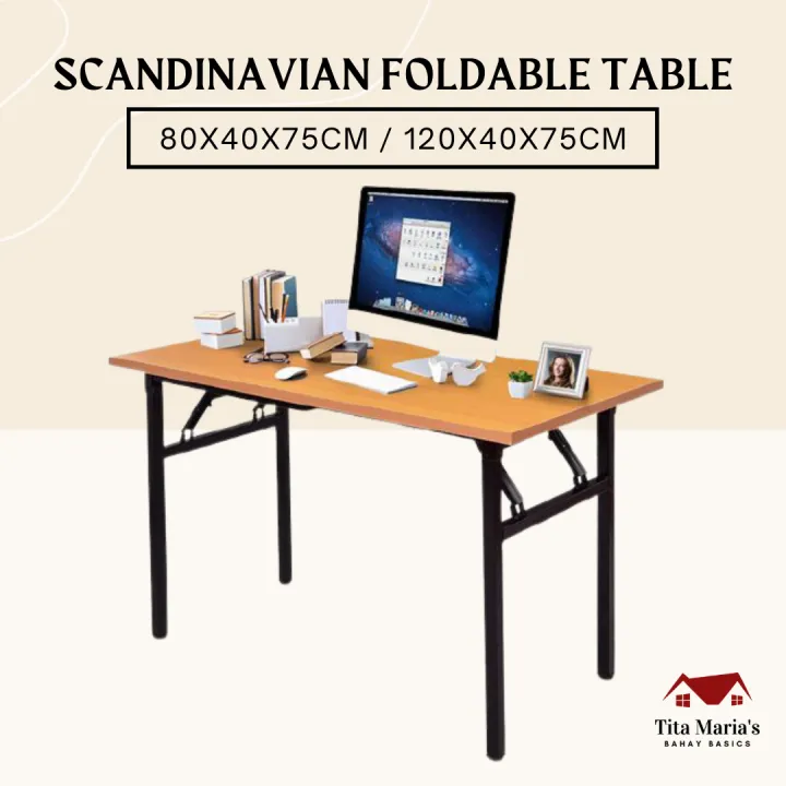 Bahay 80x40x72cm / 120x40x72cm Multi-Purpose Foldable Desk Table / Home ...