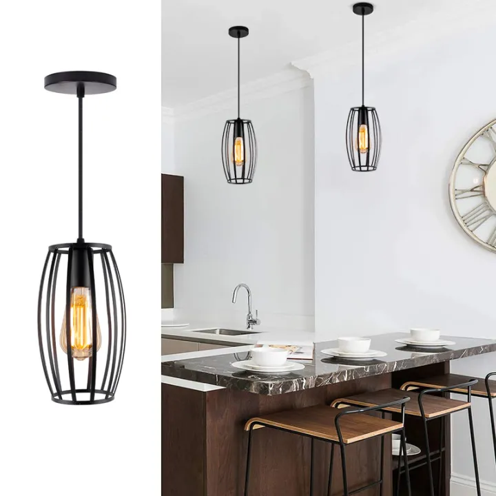 【COD】220V E27 Vintage Industrial Drop Light Metal Retro Ceiling Hanging ...