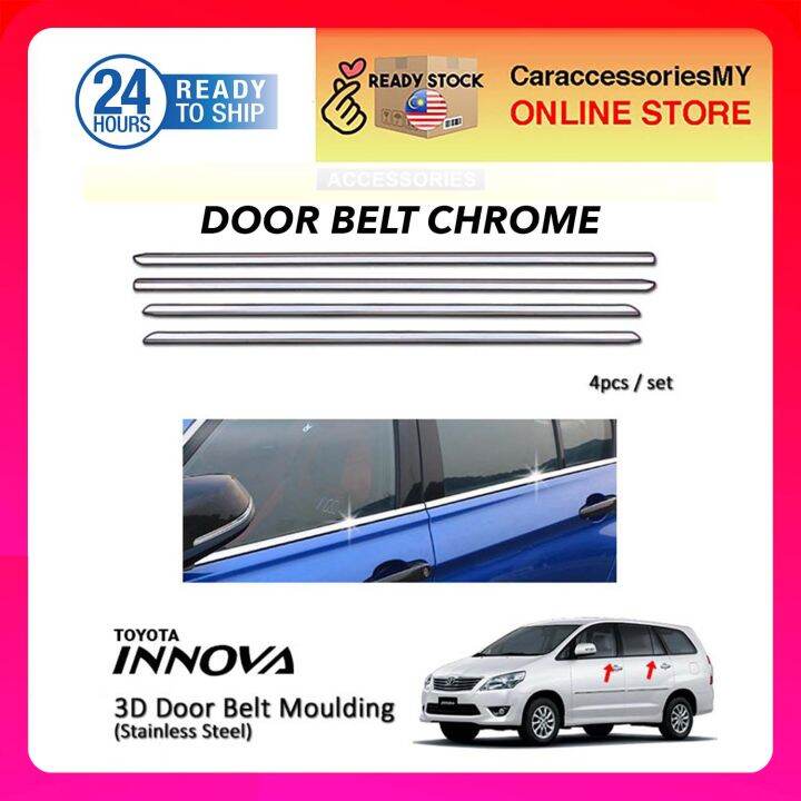Toyota Innova 2004 -2014 old Chrome Window Trim/Lining/Door Belt ...