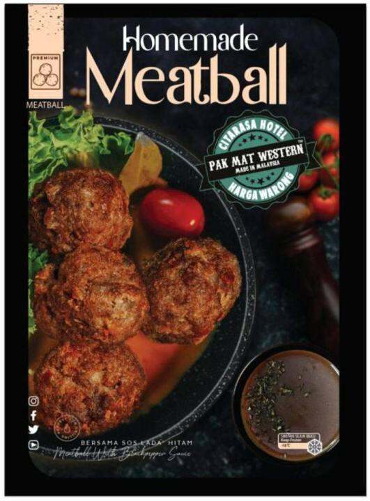 Meatball Pak Mat Western READY STOCK!!! | Lazada