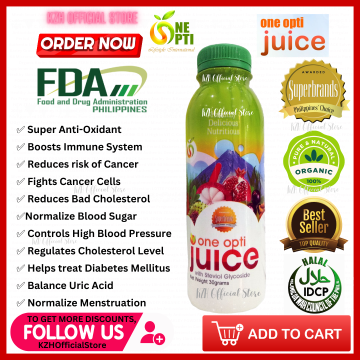 ONE OPTI JUICE 15 in 1 Mix Buah Merah Barley Mangosteen Moringa ...
