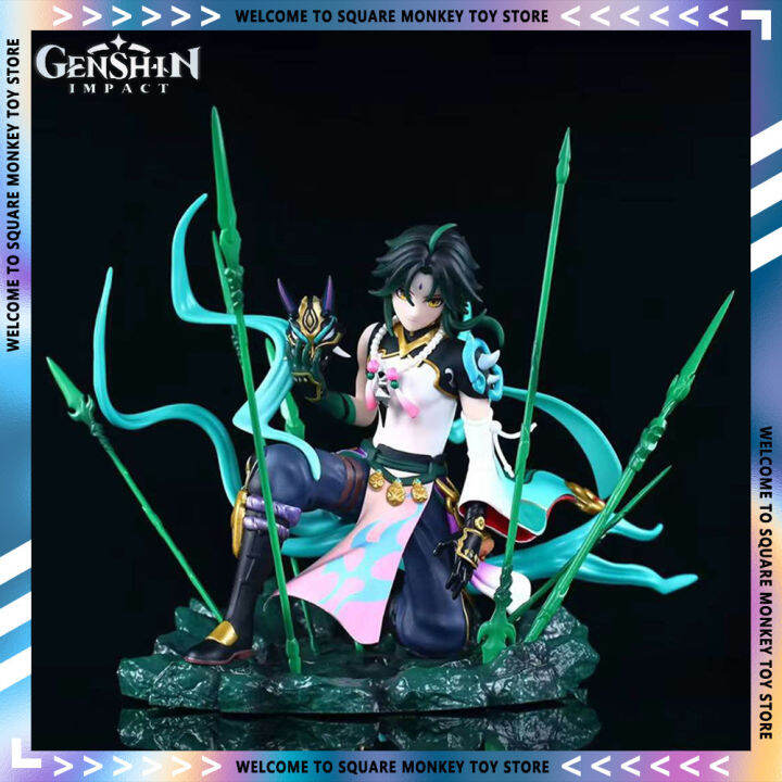 22cm Genshin Impact Action Figures Xiao Vigilant Yaksha Anime Action ...