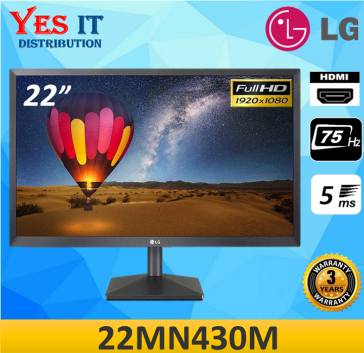 LG 21.5'' 22MN430M FHD 75Hz FreeSync IPS Monitor (2x HDMI) | Lazada