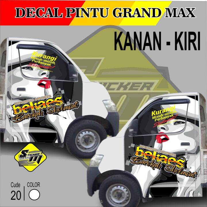STICKER DECAL PINTU DEPAN GRANDMAX,CARRY,TSS Full atas sampai bawah ...