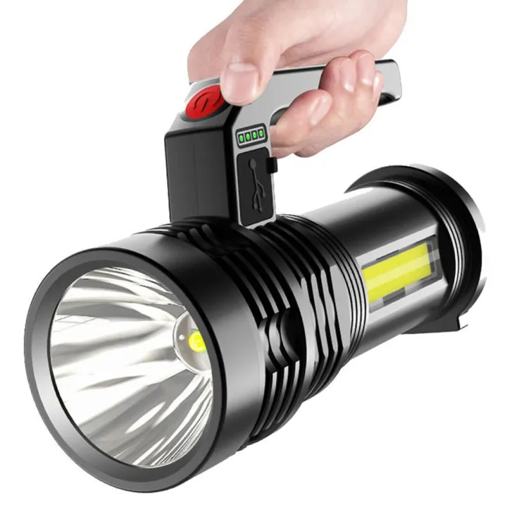Camping Handheld Flashlight 1200 Lumens LED Spotlight IP44 Waterproof ...