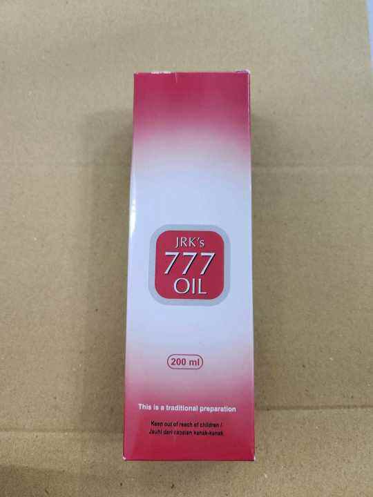 DR.JRK'S 777 OIL 200ML | Lazada