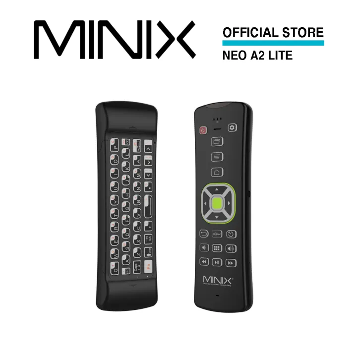MINIX A2 Lite Airmouse Remote Control with Wireless Qwerty Keyboard for ...