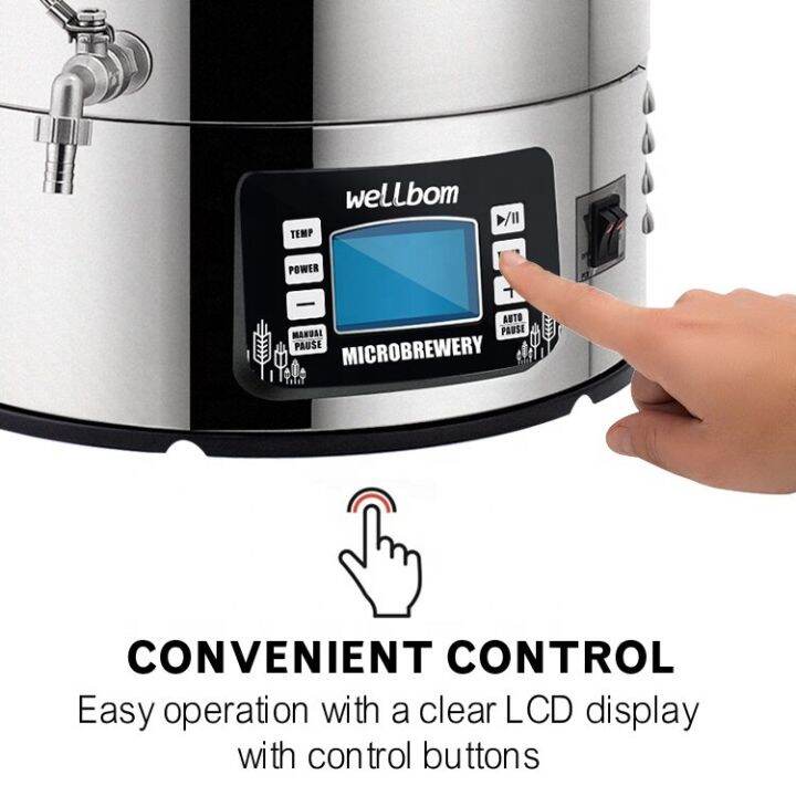 40L 60L Stainless Steel All In One Home Beer Brewing System Equipment ...