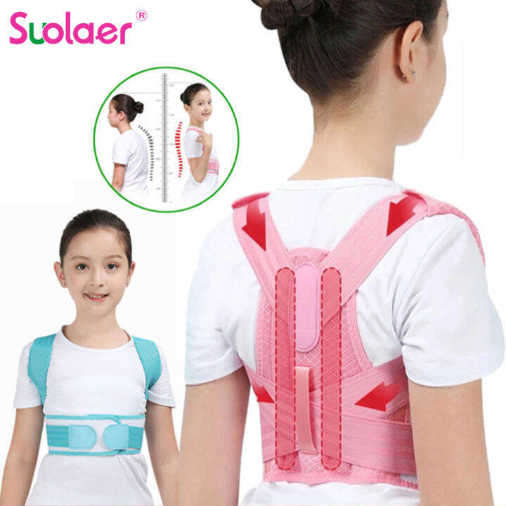 Suolaer Adjustable Children Hump Correction Belt Posture Corrector Back ...