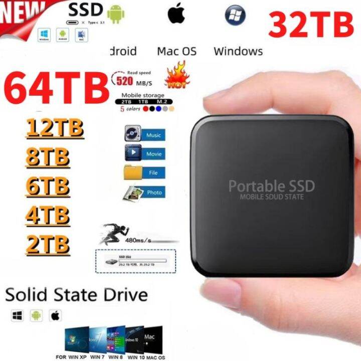 diaofrogdey306409 64TB SSD 32TB Hard Disk High Speed Solid State Drive ...