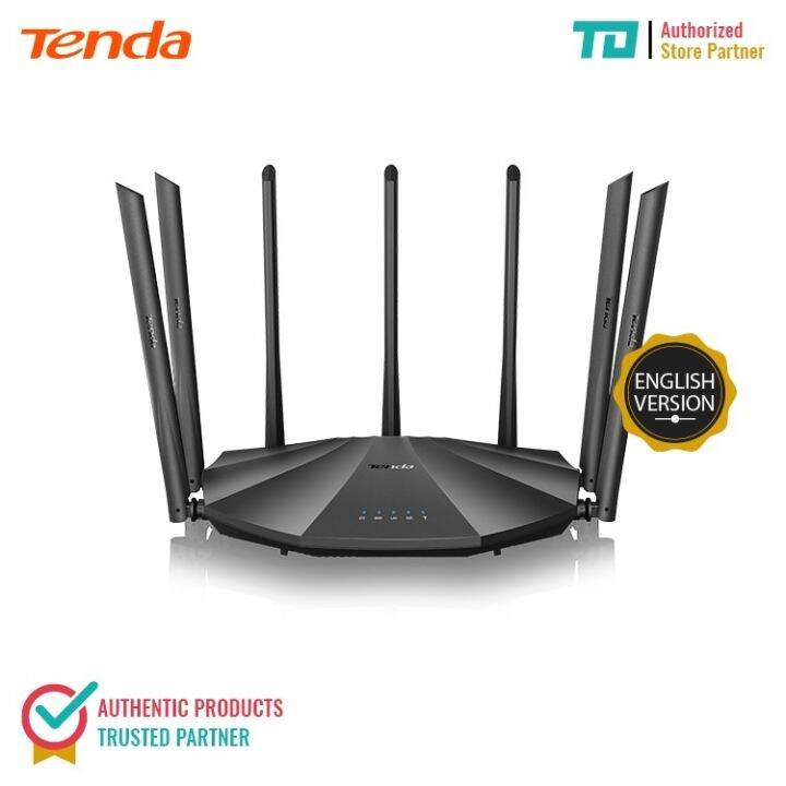 【COD】 Tenda AC23 AC2100 Dual Band Gigabit 4x4 MU-MIMO WiFi Router ...