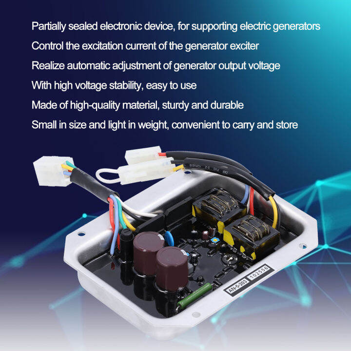 Voltage Regulator Small Size Automatic 06018‑20660 AVR Replacement for ...