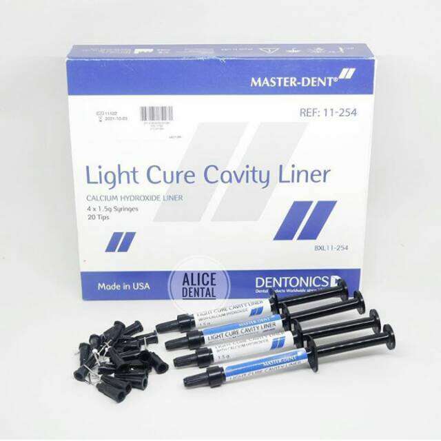 Light cure cavity liner / CaOH / Ca(OH)2 / kalsium hydroxide pulp ...