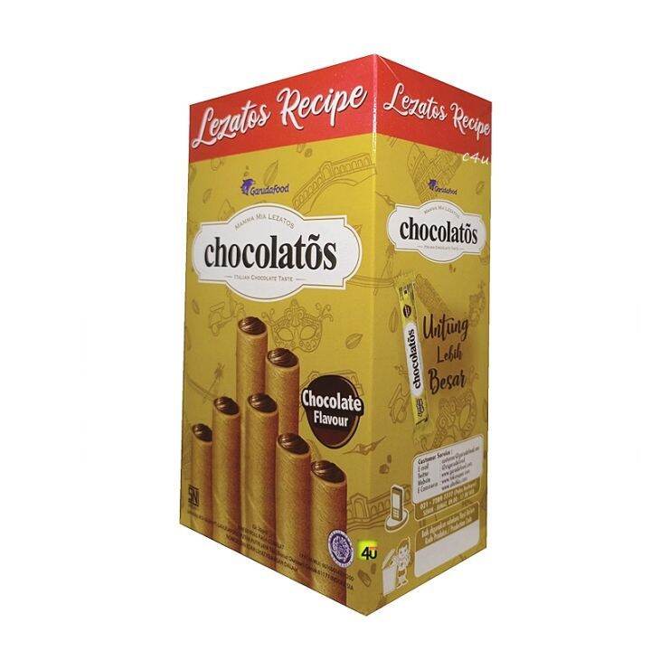 Chocolatos wafer roll chocolate isi 20 pcs | Lazada Indonesia