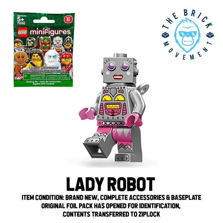 LEGO® Collectible Mininifigure Series 11: Lady Robot Minifigure | Lazada PH