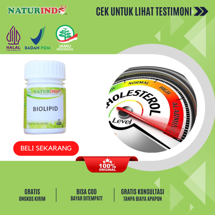 BIOLIPID JAMU NATURINDO UNTUK KOLESTEROL DIJAMIN PALING AMPUH, PUSING ...