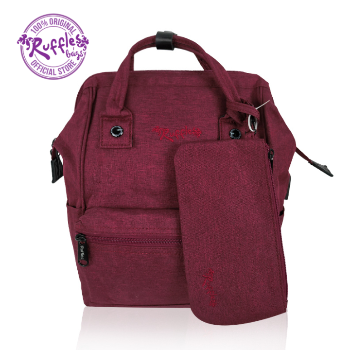 Ruffles Bags Kaye Backpack 14" Plain (2023) | Lazada PH