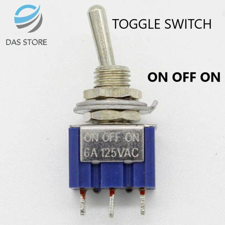 Toogle switch saklar 3 pin 101 on off on | Lazada Indonesia
