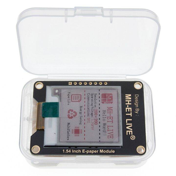 โมดูลepaper ขนาด1 54นิ้วหน้าจอแสดงผล E Ink Eink รองรับ Spi แบบทั่วโลก