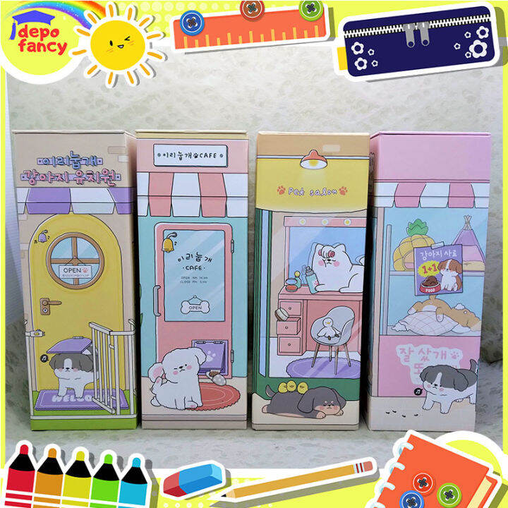 Kotak Pensil Karton LEMARI D473-01 D473-02 / Pencil Case / Boks Pensil ...