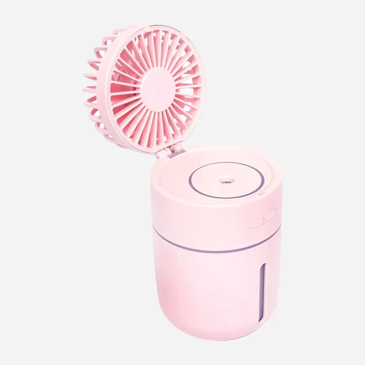 Mini Fan with Humidifier in Pink | Lazada PH