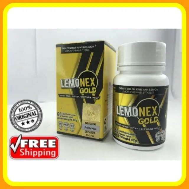 [ORIGINAL] Lemonex Gold Fat Burner 60 Tablets (Detox & Slimming) (With ...