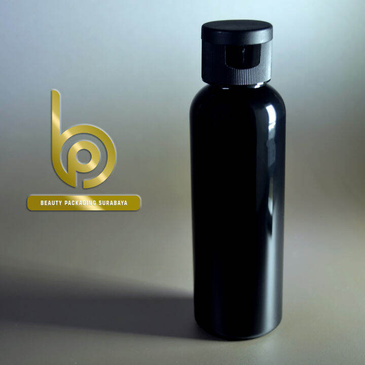 Botol PET 100ml BR hitam tutup fliptop | Lazada Indonesia