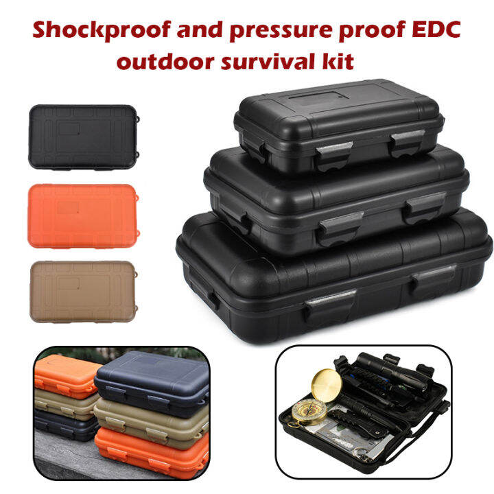 Outdoor Survival Organizer Portable EDC Tool Storage Box Shockproof ...