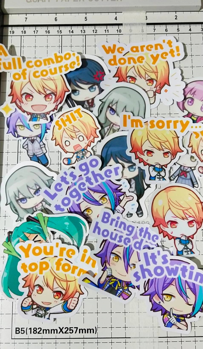 Project Sekai - 9pcs Vinyl Stickers | Lazada PH