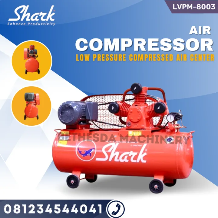 Shark kompresor 3Hp motor kompressor listrik 5 HP - Air Compressor ...