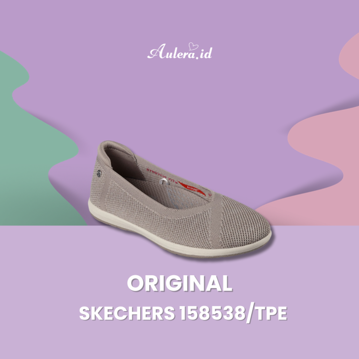 Sepatu Skechers Wanita Wedge Arch Fit Taupe 158538/TPE | Lazada Indonesia