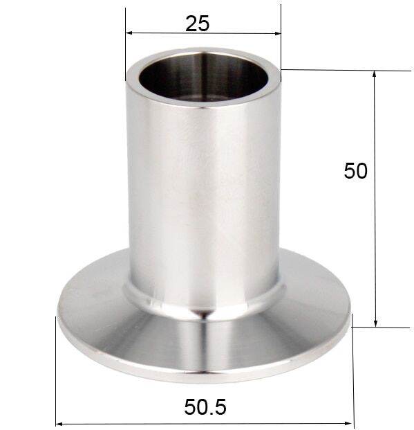 สุขภัณฑ์ Tri Clamp Ferrule Cover 1/2 "ถึง1" 51/64เธรด/ เชื่อม/ท่อ ...