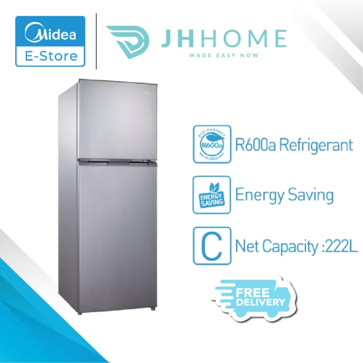 Midea 260L 2 Door MD-262V Refrigerator | Fridge | Peti Sejuk | Lazada