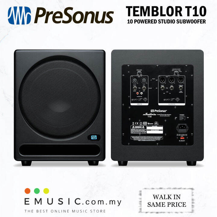 PreSonus Temblor T10 10" Powered Studio Subwoofer (T-10) | Lazada