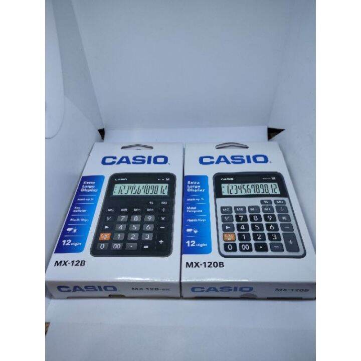 CUzf24vm Casio Calculator Office Calculator MX 12B / MX 120B / MX12B / MX120B 12Digits | Lazada PH