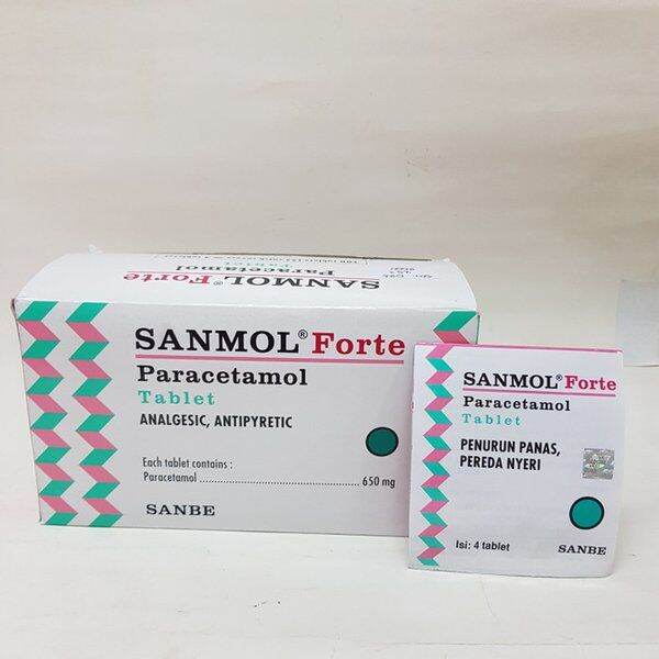 SANMOL FORTE PARACETAMOL TABLET 1 LEMBAR ISI 4 TABLET | Lazada Indonesia