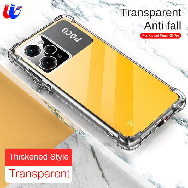 Transparent fall-proof case protection for Xiaomi Poco X5 Pro 5g Mobile ...