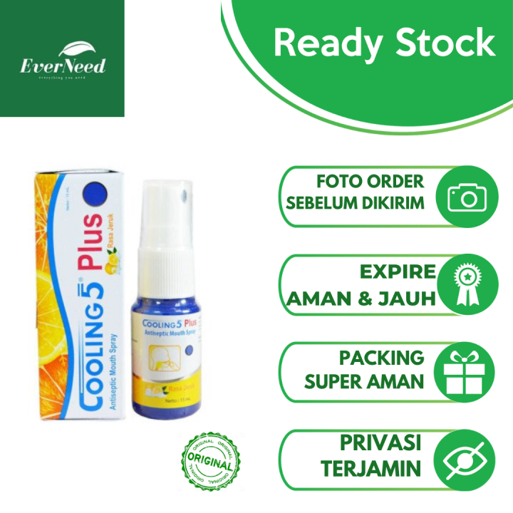 Cooling 5 Plus Rasa Jeruk | Antiseptic Mouth Spray | Lazada Indonesia