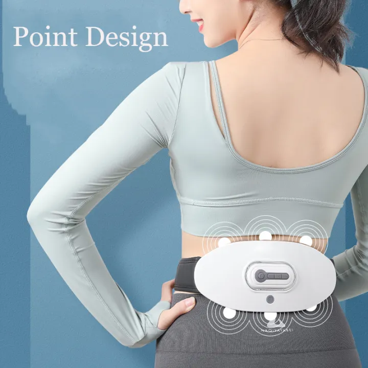 Hot Compress Waist Massager TENS EMS Infrared Heating Relieves Lumbar ...